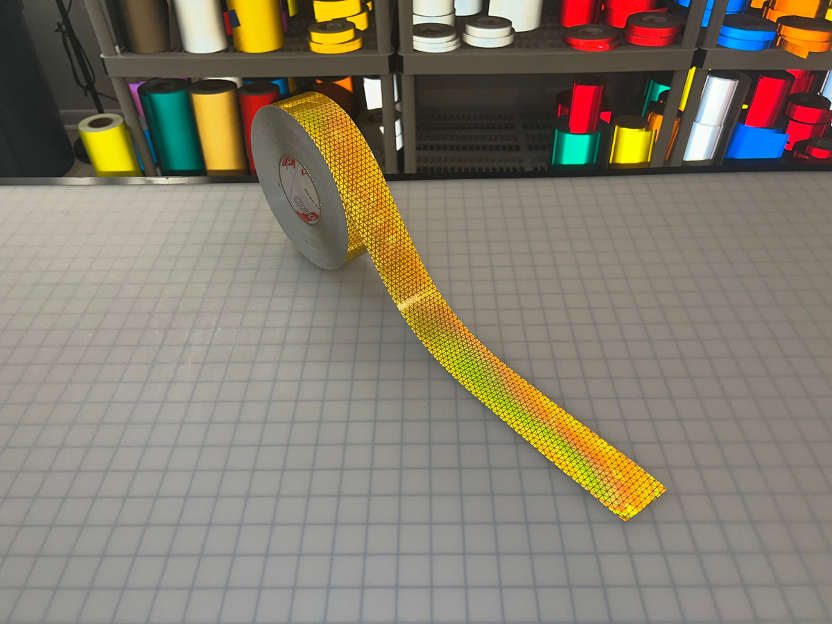 2" Inch Oralite V98 School Bus Yellow Prismatic Reflective Tape – Reflective Pro