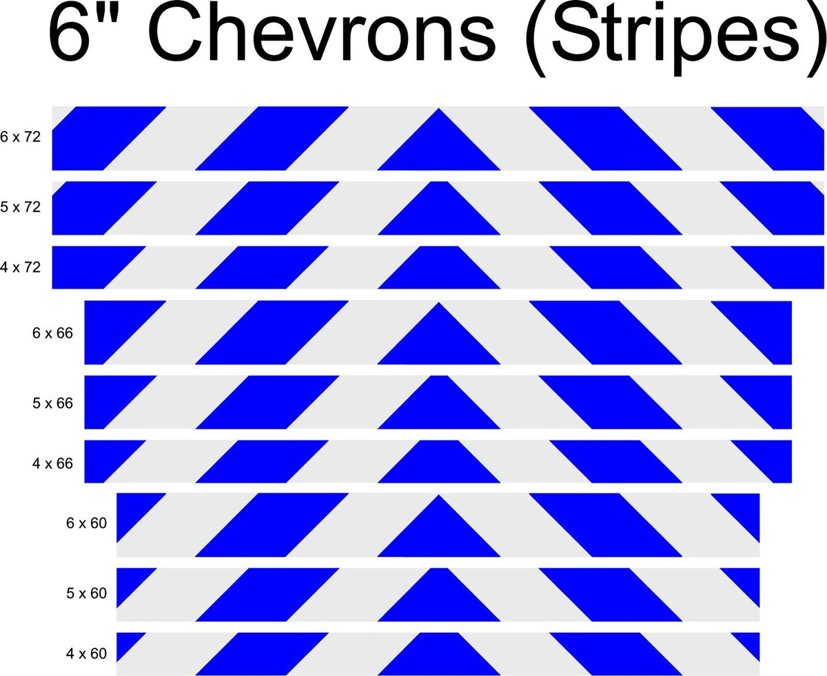 White & Blue Reflective Chevron Panel (Multiple Sizes) – Reflective Pro
