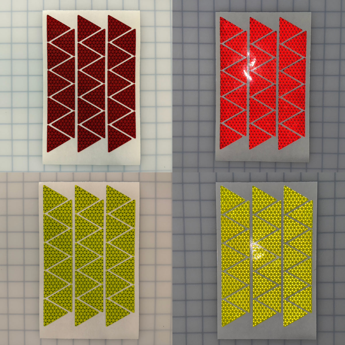 27 Reflective 1.5" V98 Prismatic Triangles – Reflective Pro