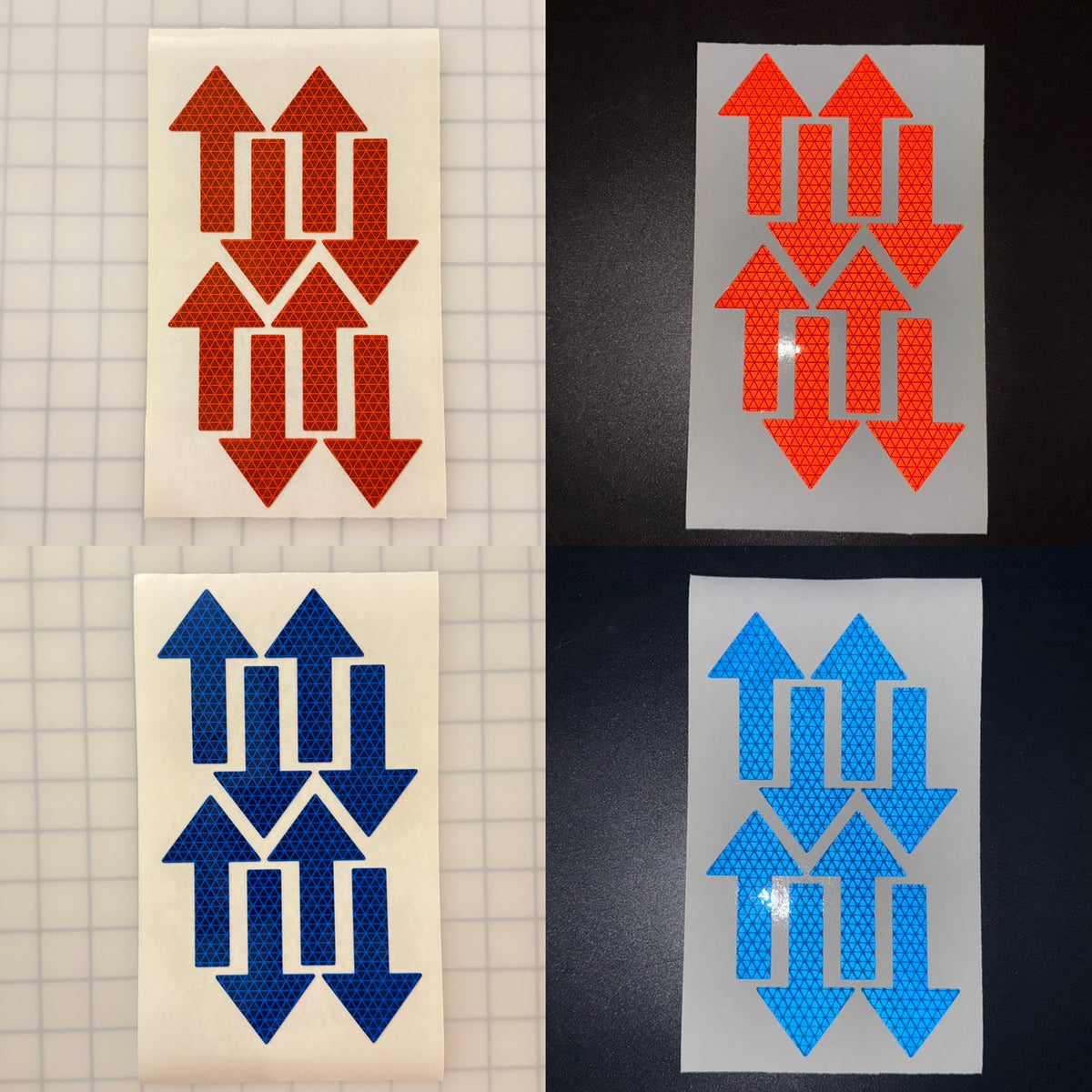 8 Reflective 2" x 3.4" V98 Prismatic Arrows – Reflective Pro