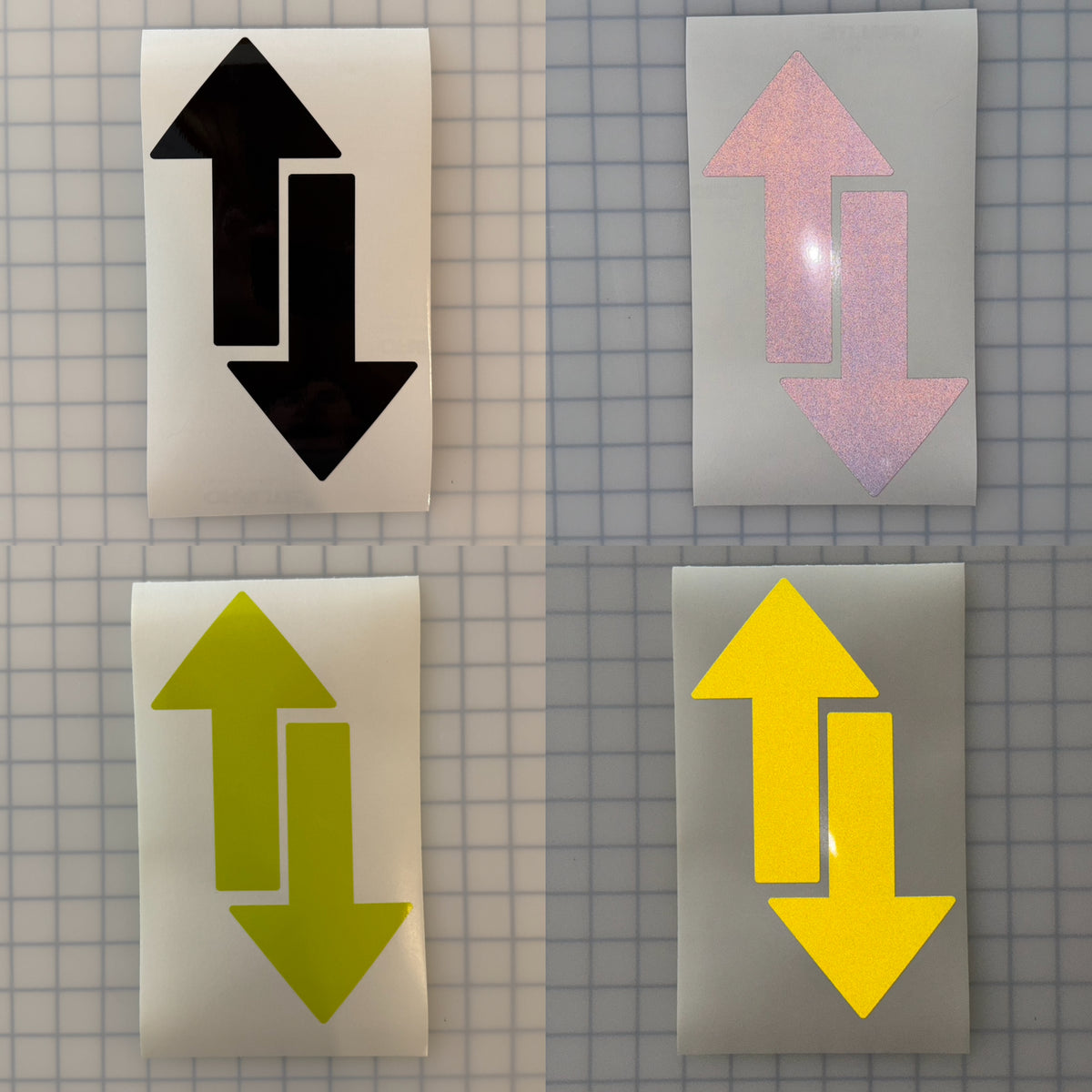 2 Reflective 4" x 6.5" ELG Arrows – Reflective Pro