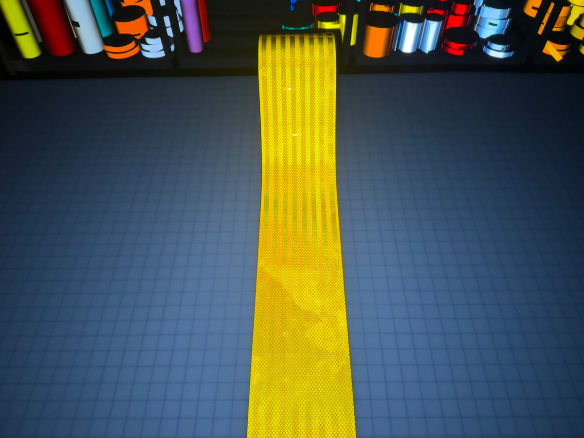 6" Inch Yellow Reflective Tape 3M 3430 EGP Prismatic (Type 1 ...