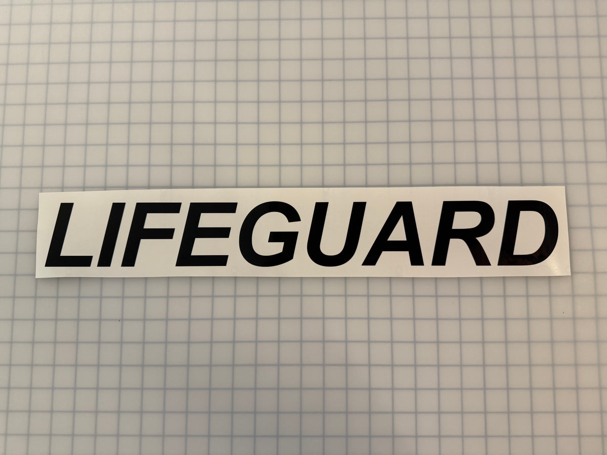 "LIFEGUARD" 3"x23" Reflective Decal Italic – Reflective Pro