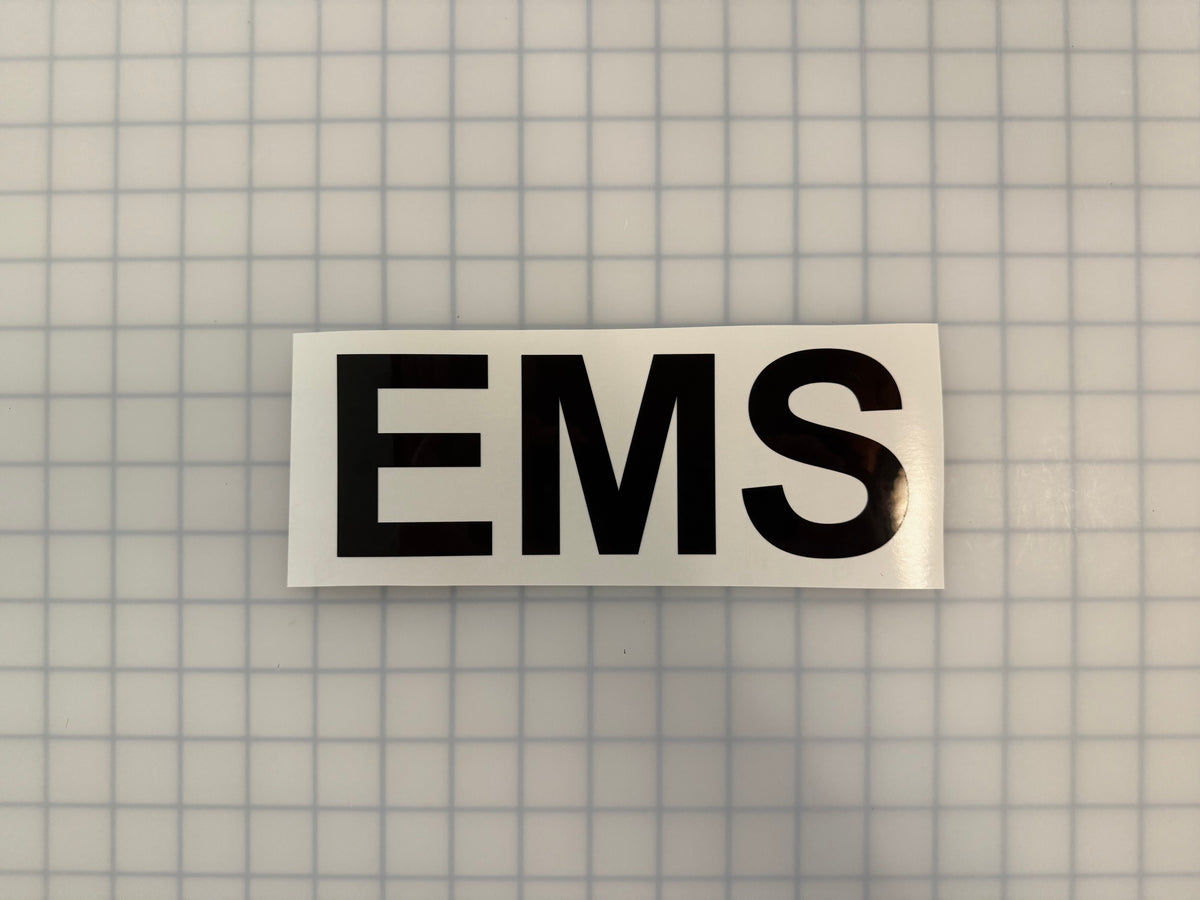 "EMS" 3"x9" Reflective Decal Bold – Reflective Pro