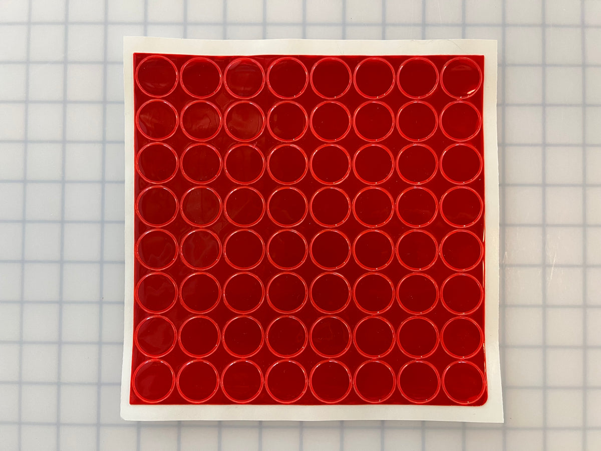 Oralite Reflective 1" Red Hot Dots (64 Circles Per Sheet) – Reflective Pro