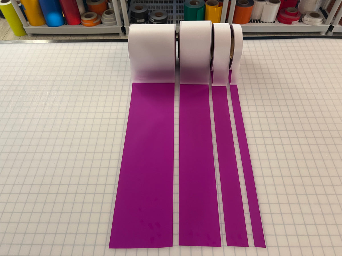 Iron On Purple Reflective Fabric 1" 2" 4" 6" – Reflective Pro