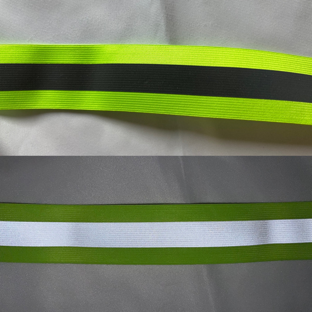 2" Reflective ELASTIC Vest Trim Fluorescent Orange & Lime Sew On Fabri ...